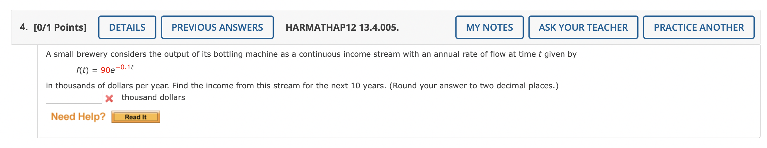 Solved A small brewery considers the output of its bottling | Chegg.com