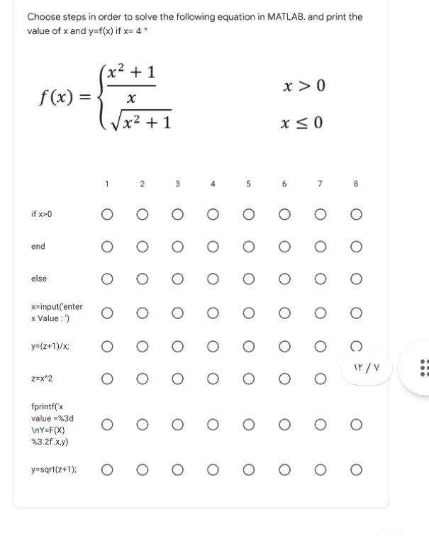Solved Choose steps in order to solve the following equation | Chegg.com
