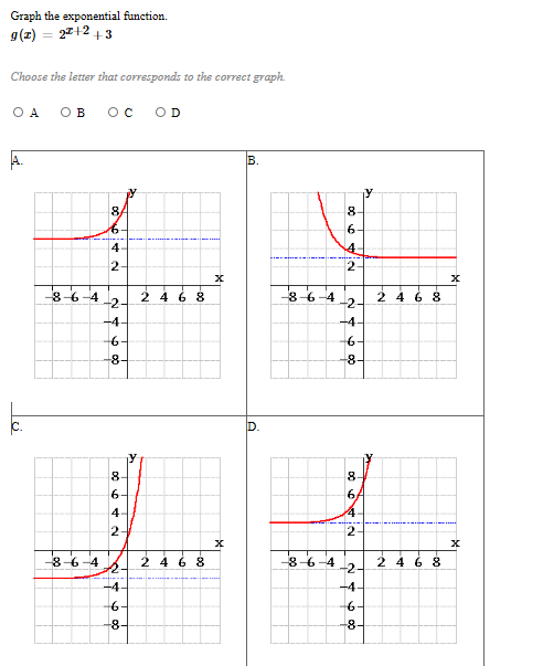 Solved Graph the exponential function q(1) = 12 13 Choose | Chegg.com