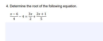 Solved 4. Determine the root of the following equation. | Chegg.com