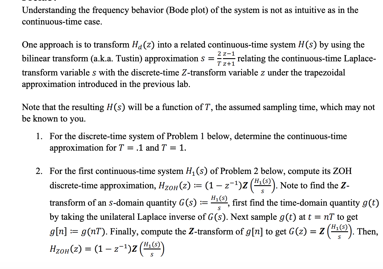 Understanding the frequency behavior (Bode plot) of | Chegg.com