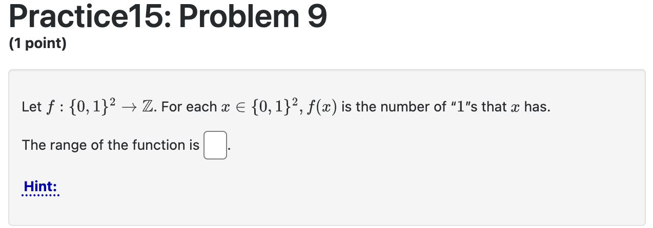 Solved Practice15: Problem 20 (1 point) Let | Chegg.com