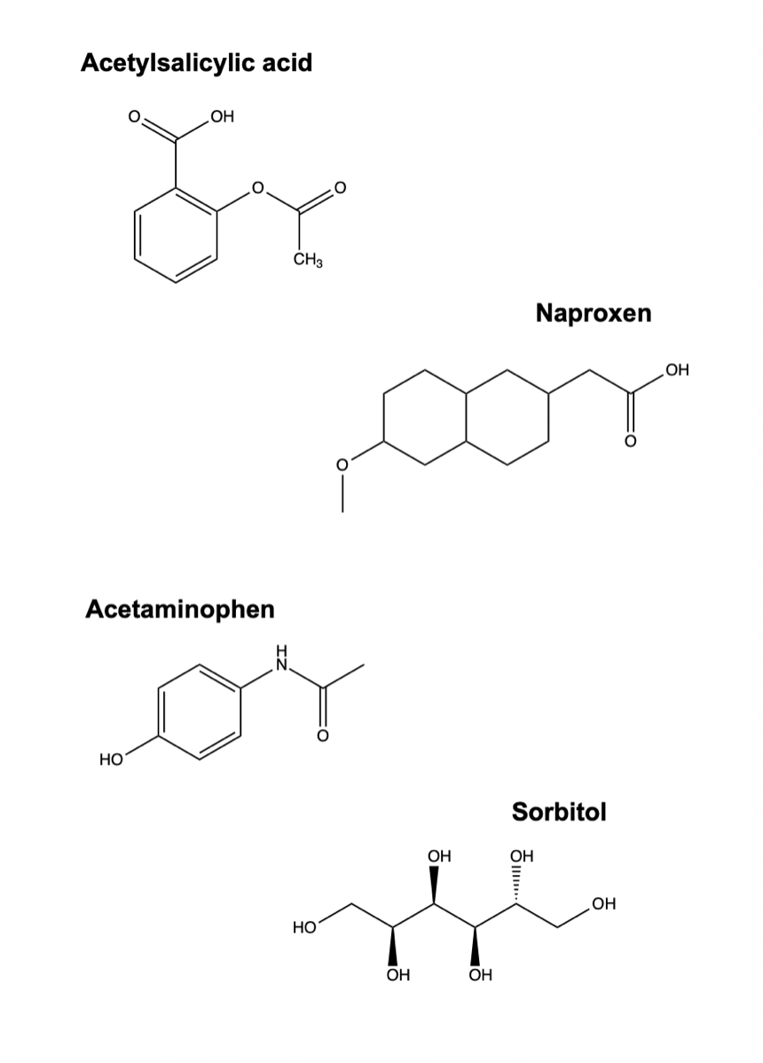 Solved Acetylsalicylic acid OH CH3 Naproxen ОН Acetaminophen | Chegg.com