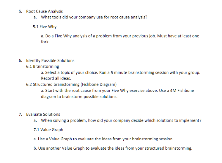Solved 1. Establish Metrics a. Identify a specific metric | Chegg.com
