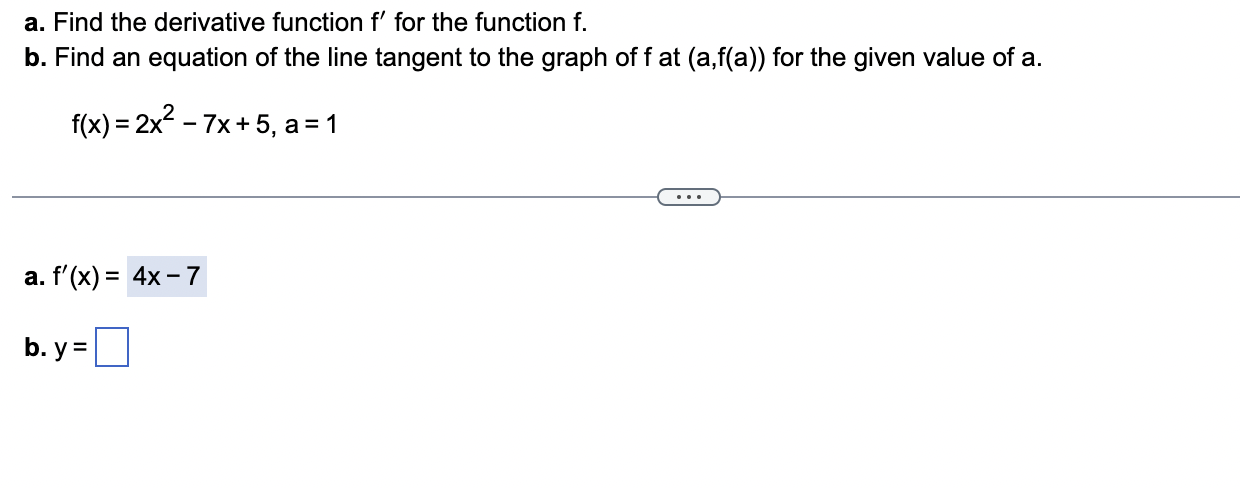 Solved A Find The Derivative Function F′ For The Function 