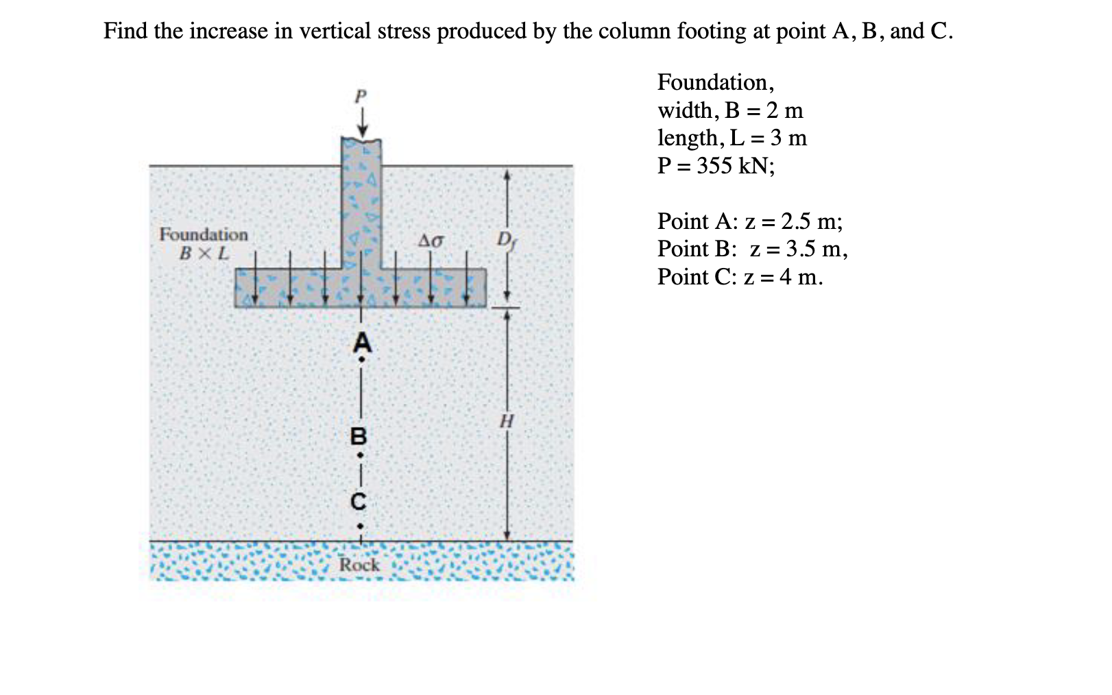 Solved Find the increase in vertical stress produced by the | Chegg.com Solved Find the increase in vertical stress produced by the | Chegg.com