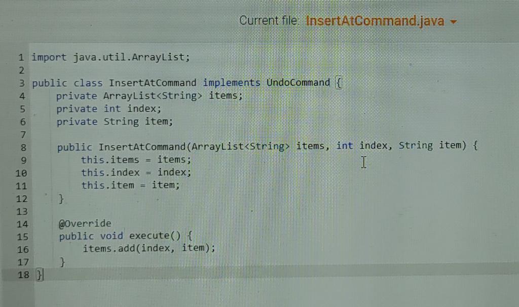 Solved Current file: RemoveLastCommand.javaCurrent file: | Chegg.com