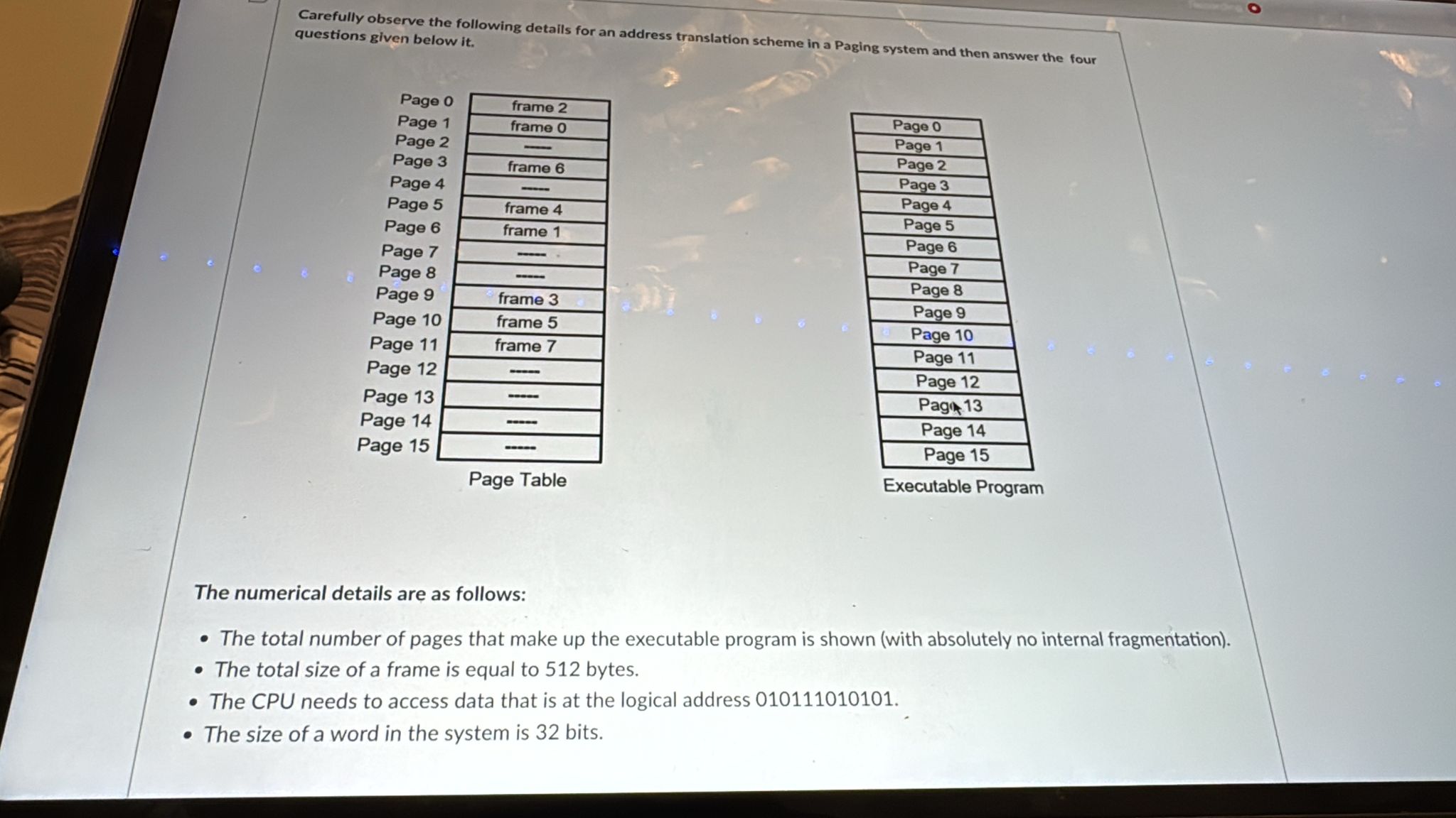 Solved Carefully observe the following details for an | Chegg.com