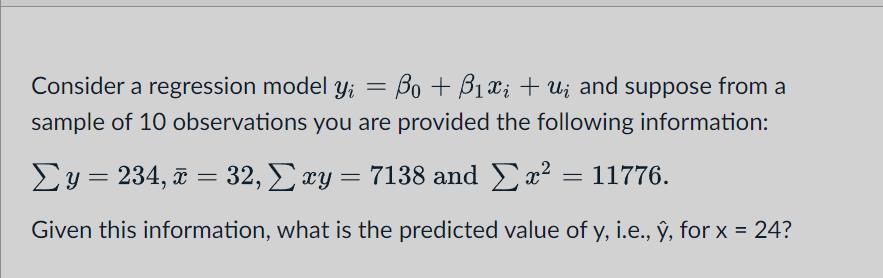 Solved Consider a regression model yi=β0+β1xi+ui and suppose | Chegg.com