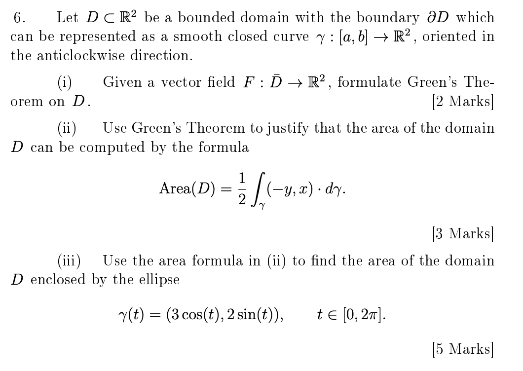 Solved 6. Let D C Rº be a bounded domain with the boundary | Chegg.com