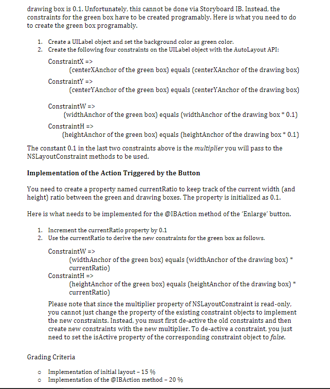 - Problem #3- [ios View & AutoLayout API] (35%) In | Chegg.com