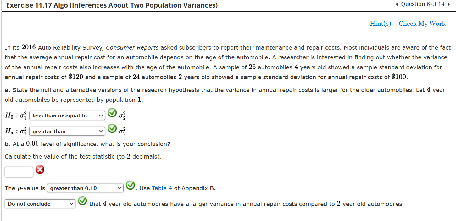 Solved Exercise 11.17 Algo (Inferences About Two Population | Chegg.com