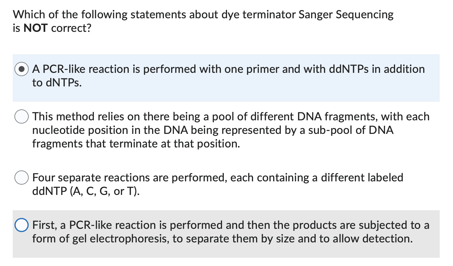 Which of the following statements about dye | Chegg.com