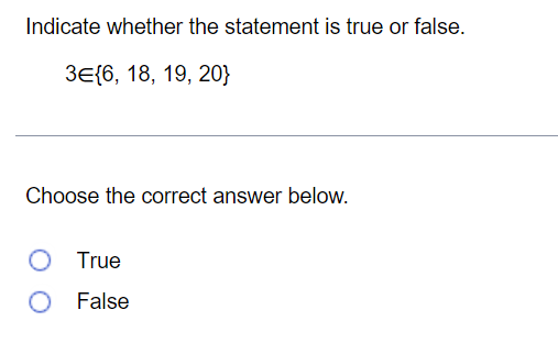Solved Indicate whether the statement is true or false. | Chegg.com
