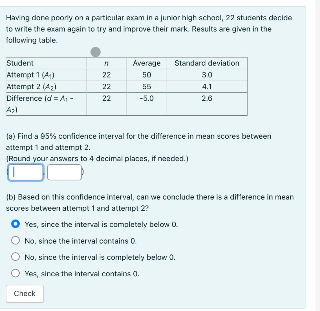 Solved Having done poorly on a particular exam in a junior | Chegg.com