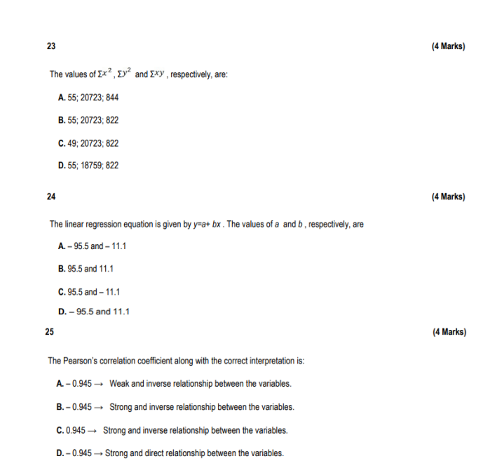 Solved Questions 22 - 25 refer to the problem below. The | Chegg.com
