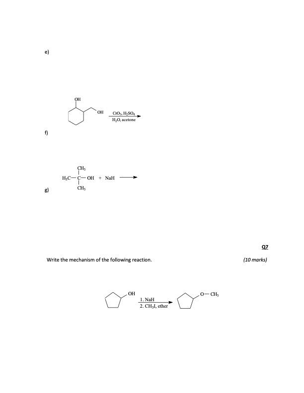 Solved Complete the following reactions a) NaH RCO3H ? b) | Chegg.com