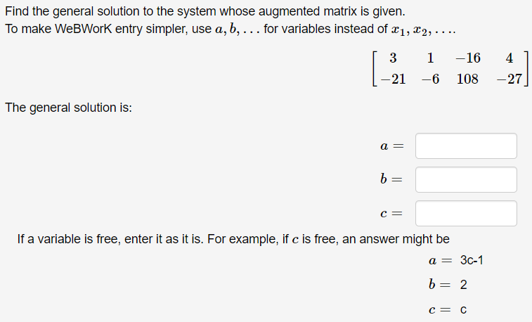Solved Find the general solution to the system whose | Chegg.com
