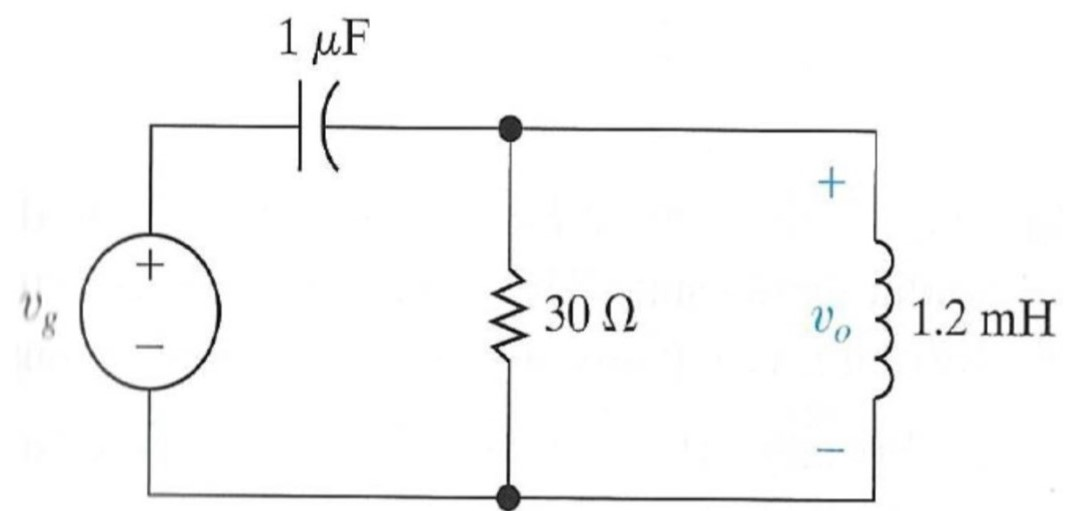 Solved The circuit below is operating in the sinusoidal | Chegg.com
