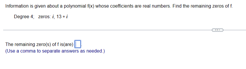 Solved Information is given about a polynomial f(x) whose | Chegg.com