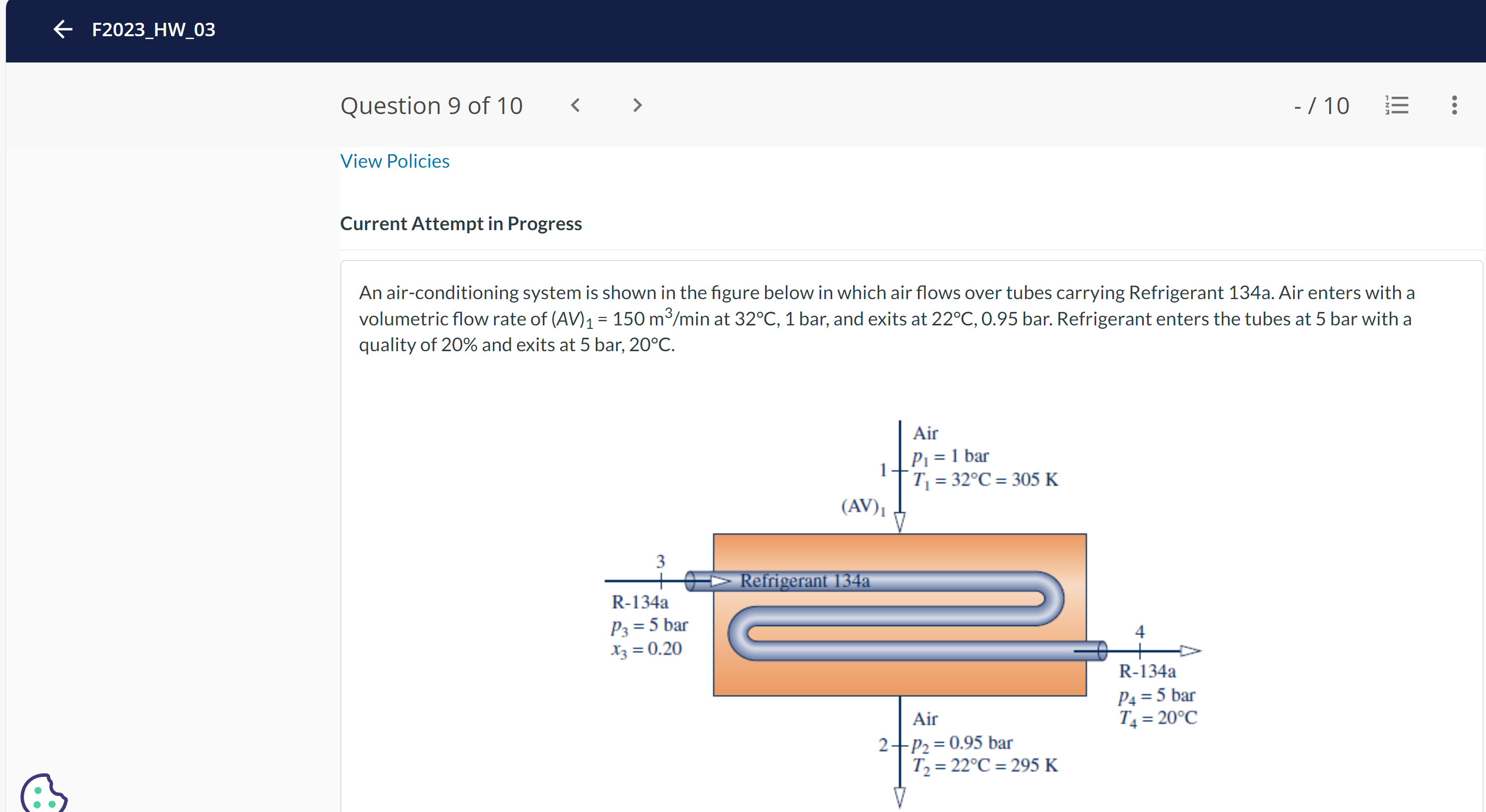 Solved An air-conditioning system is shown in the figure | Chegg.com