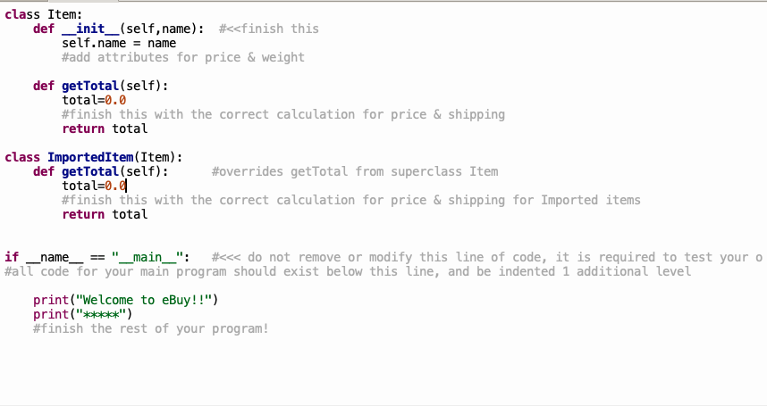Solved 17.7 Welcome to eBuy! Create a shopping cart program | Chegg.com