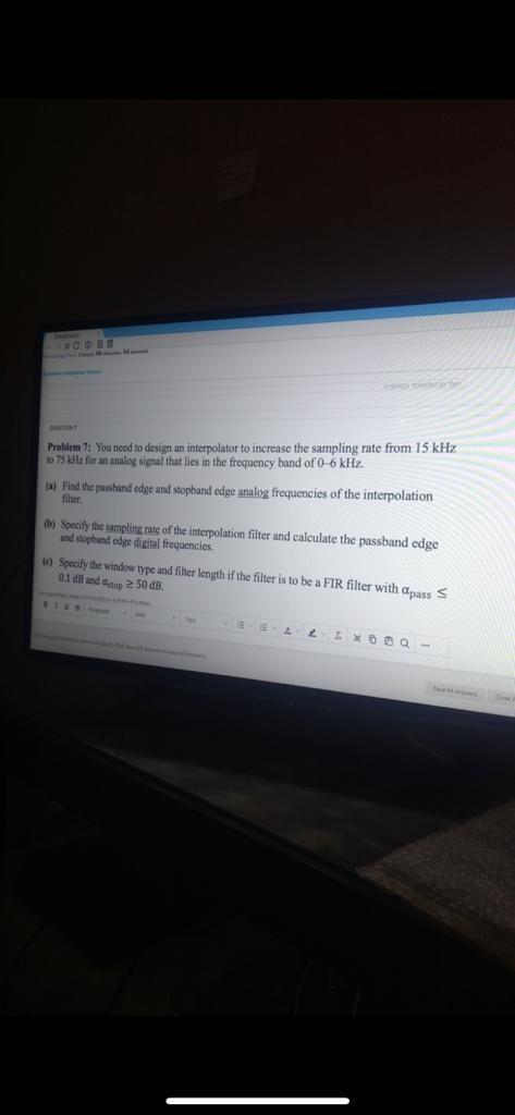 Solved Probem 7: You need to design an interpolator to | Chegg.com