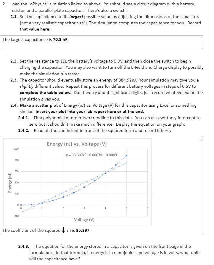 Solved 2. Load the "OPhysics" simulation linked to above. | Chegg.com
