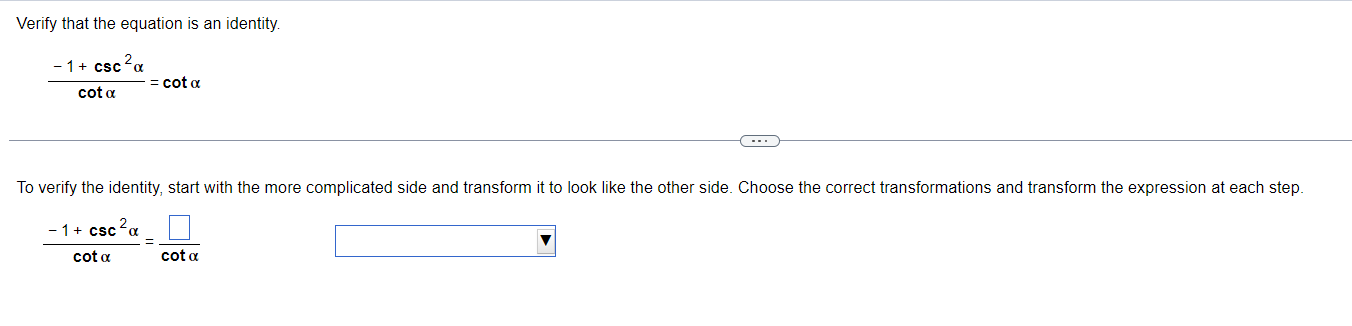 Solved Verify that the equation is an identity. | Chegg.com