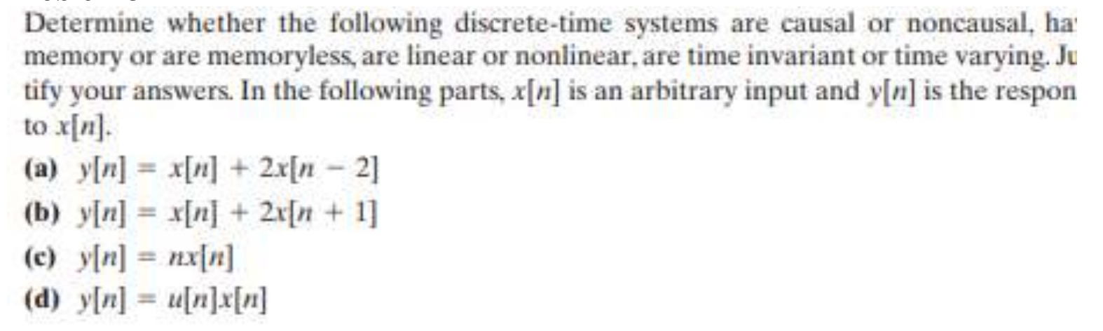 Solved instead of memory- memory less i want it all | Chegg.com