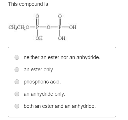 Solved This compound is CH.CH,0-PPOH он он O neither an | Chegg.com