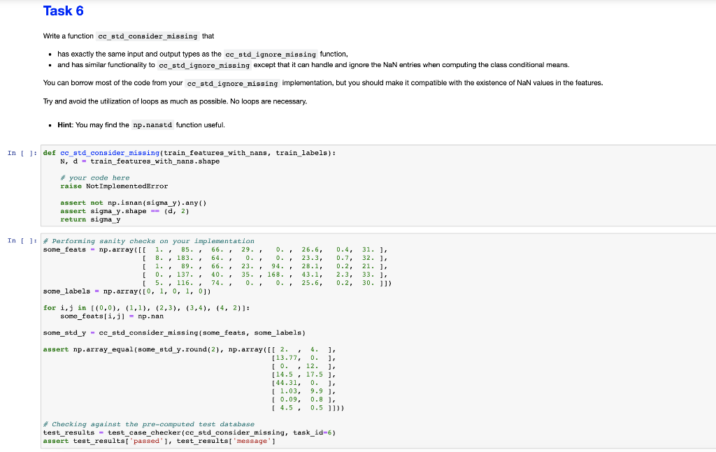 Solved Task 6 Write a function cc_std_consider_missing that | Chegg.com