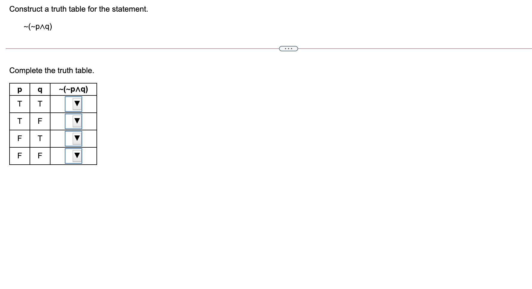 Solved Construct a truth table for the statement. -t(s V-u) | Chegg.com