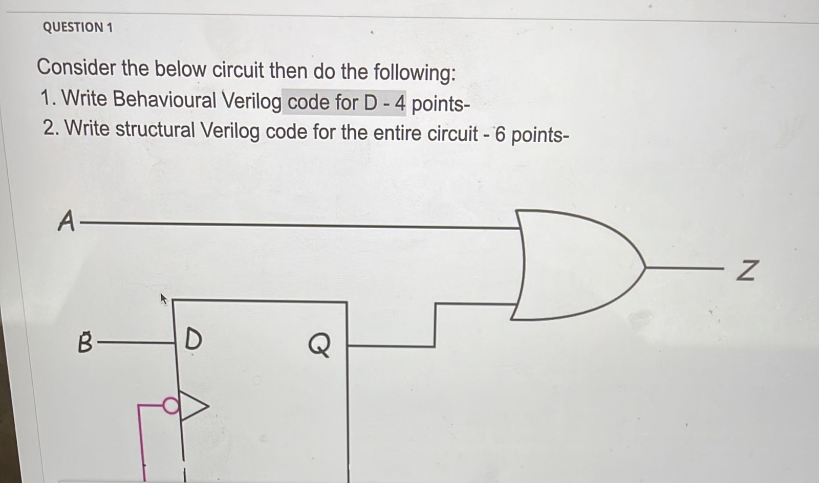 Solved Consider The Below Circuit Then Do The Following 1 