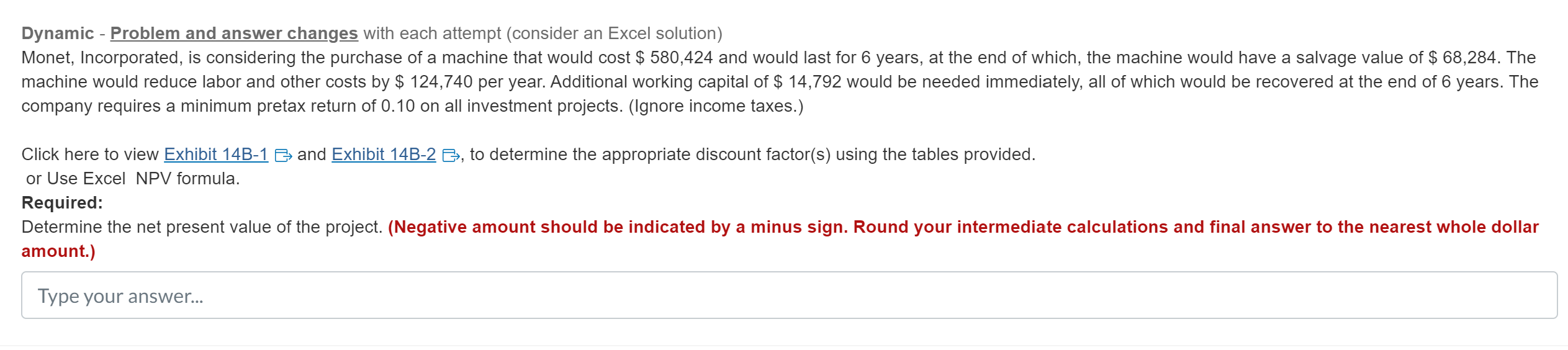 Solved Dynamic - Problem and answer changes with each | Chegg.com