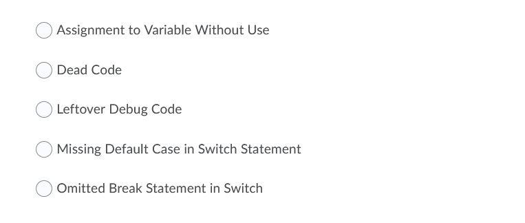 Solved Question 3 (5 points) Identify the bad coding | Chegg.com