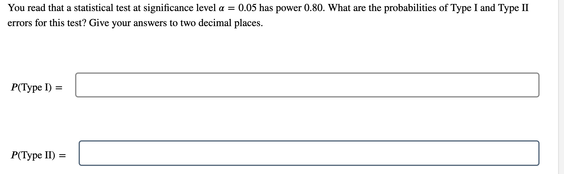Solved You read that a statistical test at significance | Chegg.com