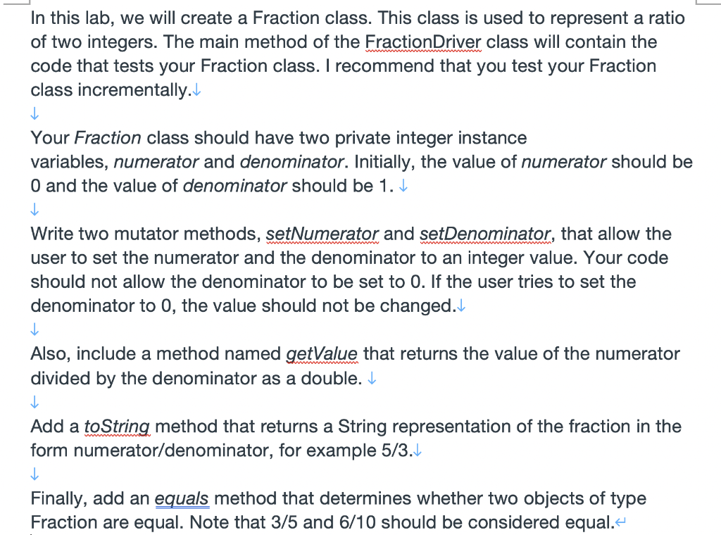 Solved In this lab, we will create a Fraction class. This | Chegg.com