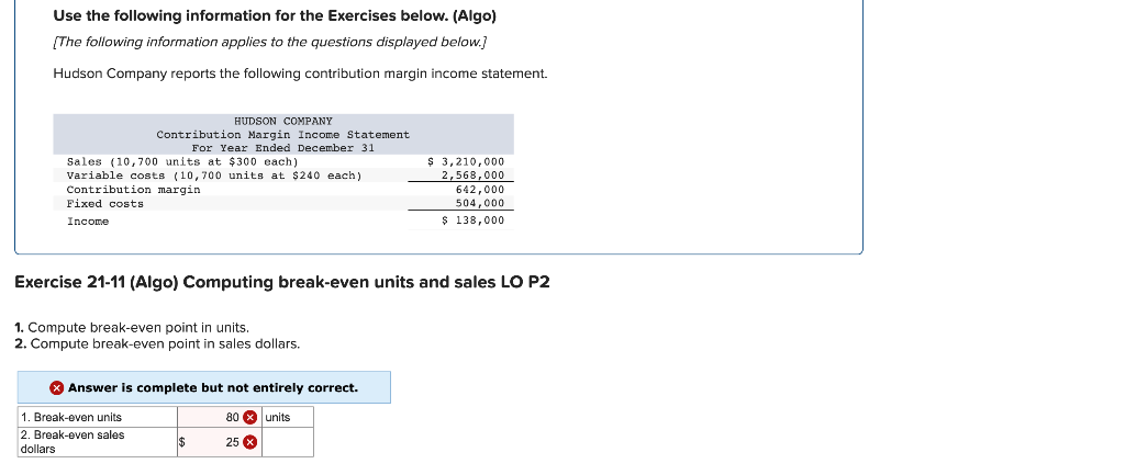 Solved Use the following information for the Exercises | Chegg.com