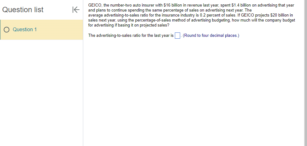 Solved GEICO, the number-two auto insurer with $16 billion | Chegg.com