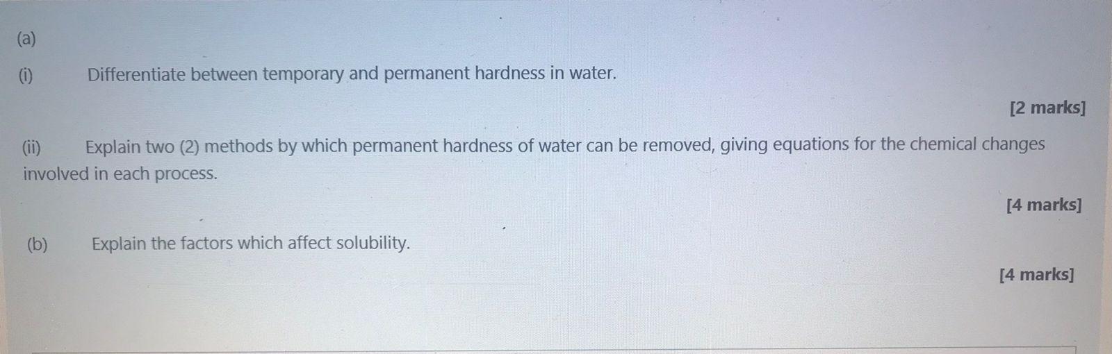 Solved (a) (0) Differentiate between temporary and permanent | Chegg.com