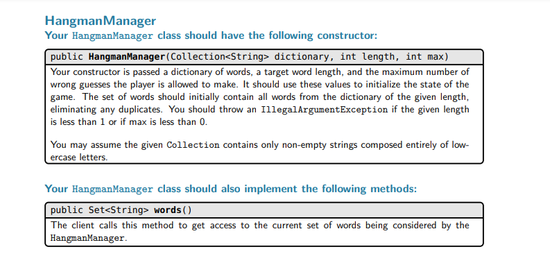 current : Overview: The Game of (Evil) Hangman Sample | Chegg.com