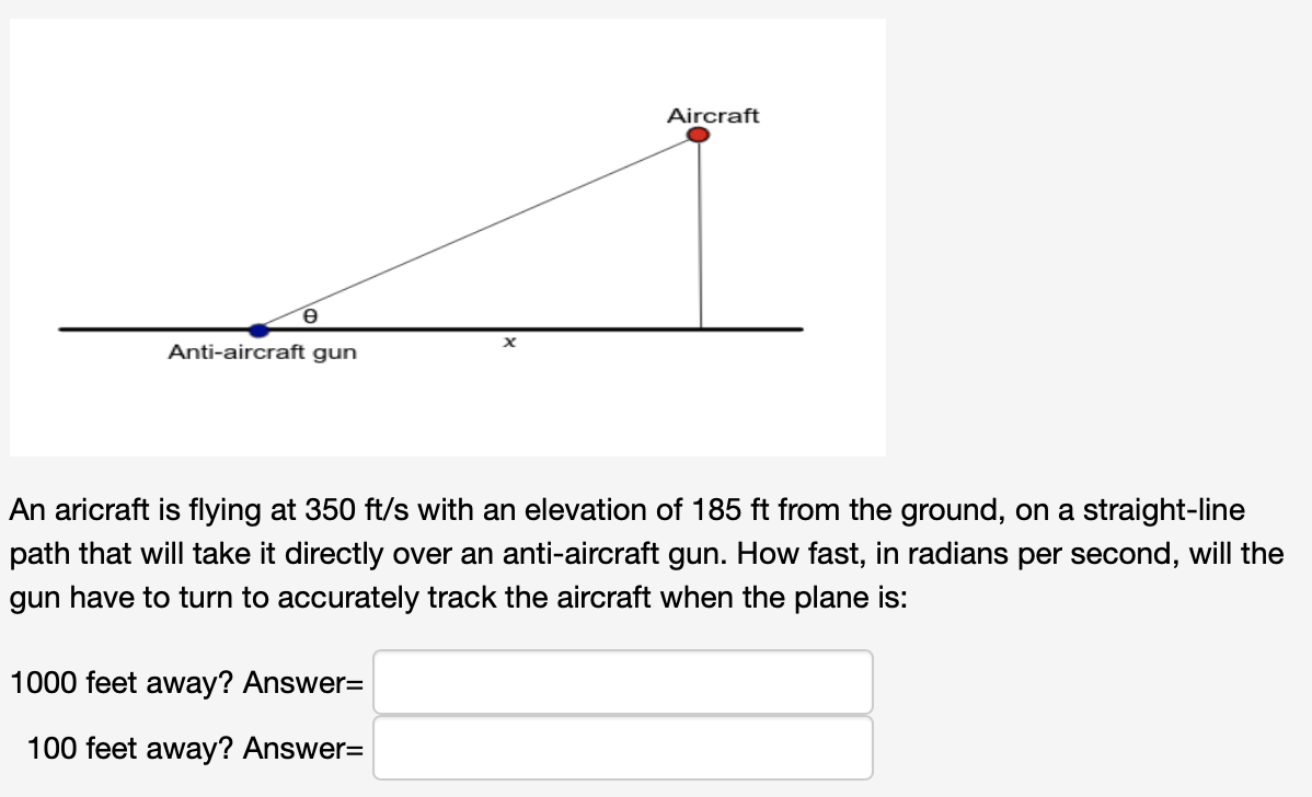 Solved solve for 1000 feet away. I had a previous answer of | Chegg.com