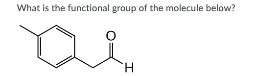 Solved What is the functional group of the molecule below? | Chegg.com