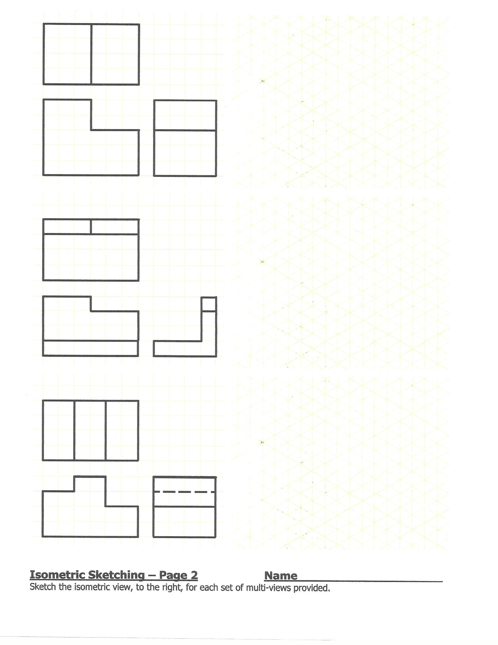 Solved Draw a ISOMETRIC VIEW use graphic paper provided. DO | Chegg.com