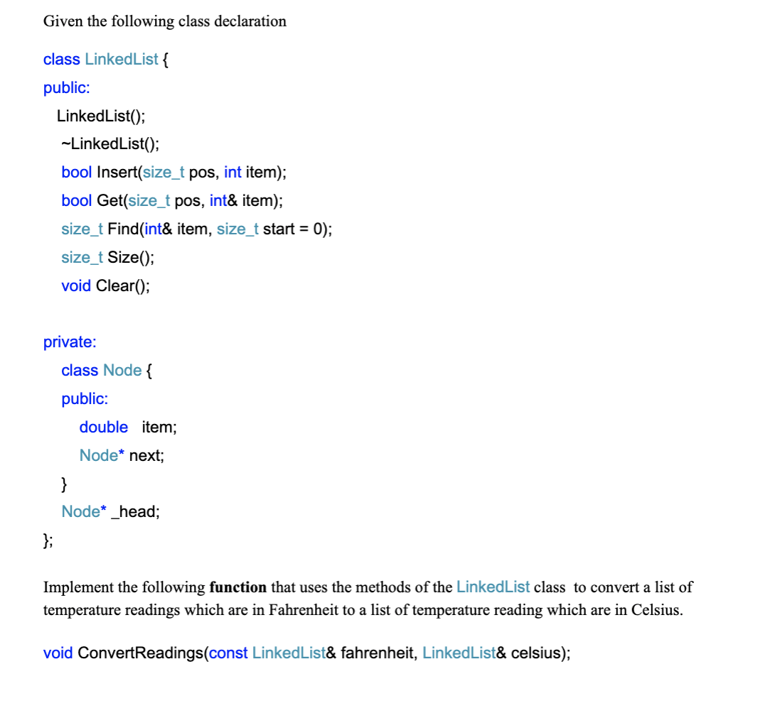 Solved 6 Given The Following Class Declaration Class 