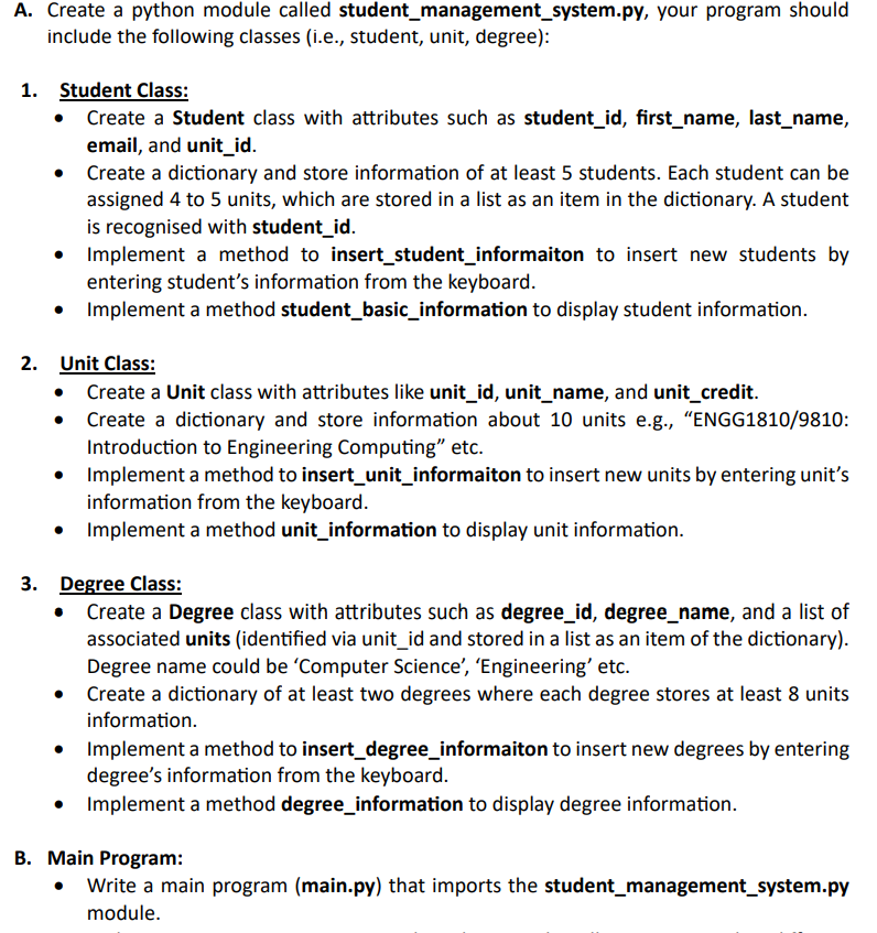 Solved A. Create a python module called | Chegg.com