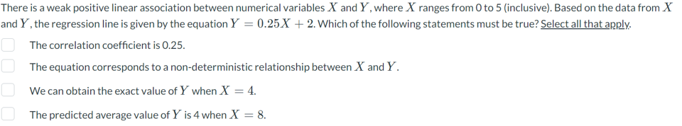 Solved There is a weak positive linear association between | Chegg.com