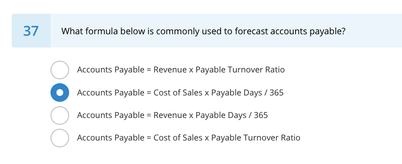Solved 37 What formula below is commonly used to forecast | Chegg.com