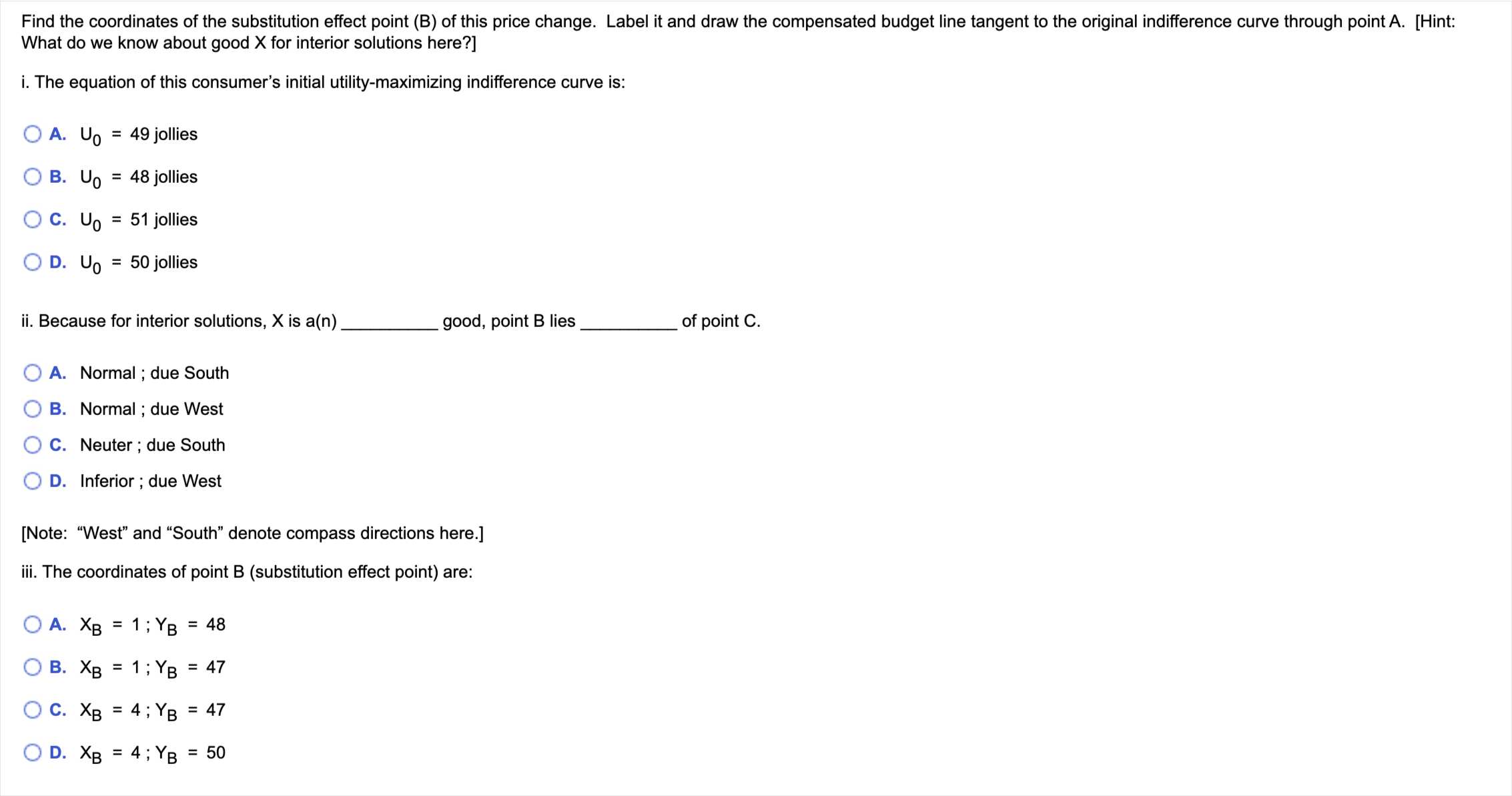 Solved A utility maximizing consumer has the following | Chegg.com